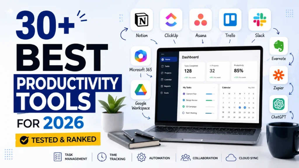 30 Best Productivity Tools For 2026 (Tested & Ranked)